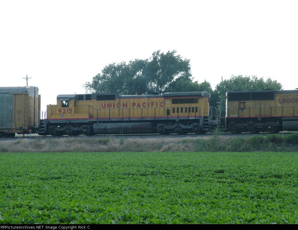 UP 9215 is #2 Power on EB Autoracks